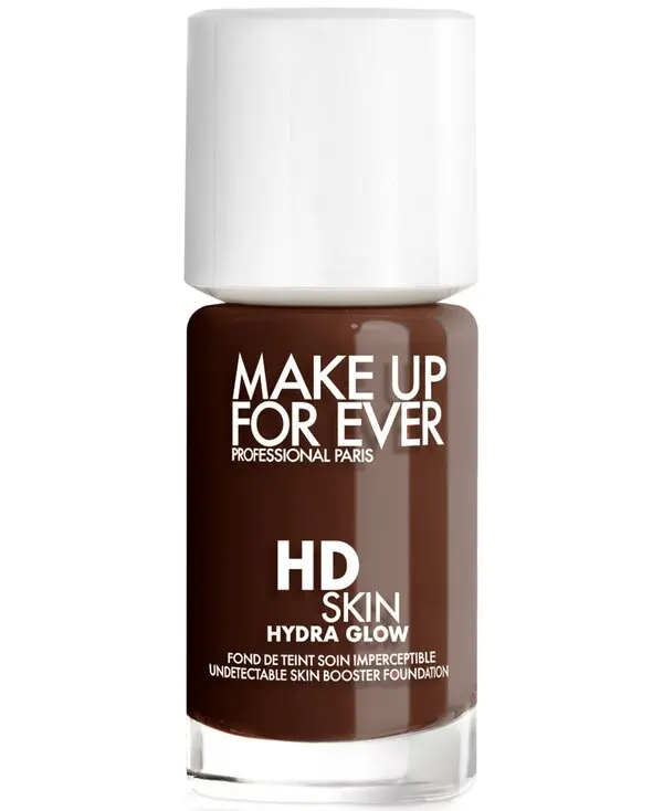 MAKE UP FOR EVER Hd Skin Hydra Glow Skincare Foundation With Hyaluronic Acid 1n00 Alabaster - 4n78 - Ebonyâ  - For Very Deep Skin With